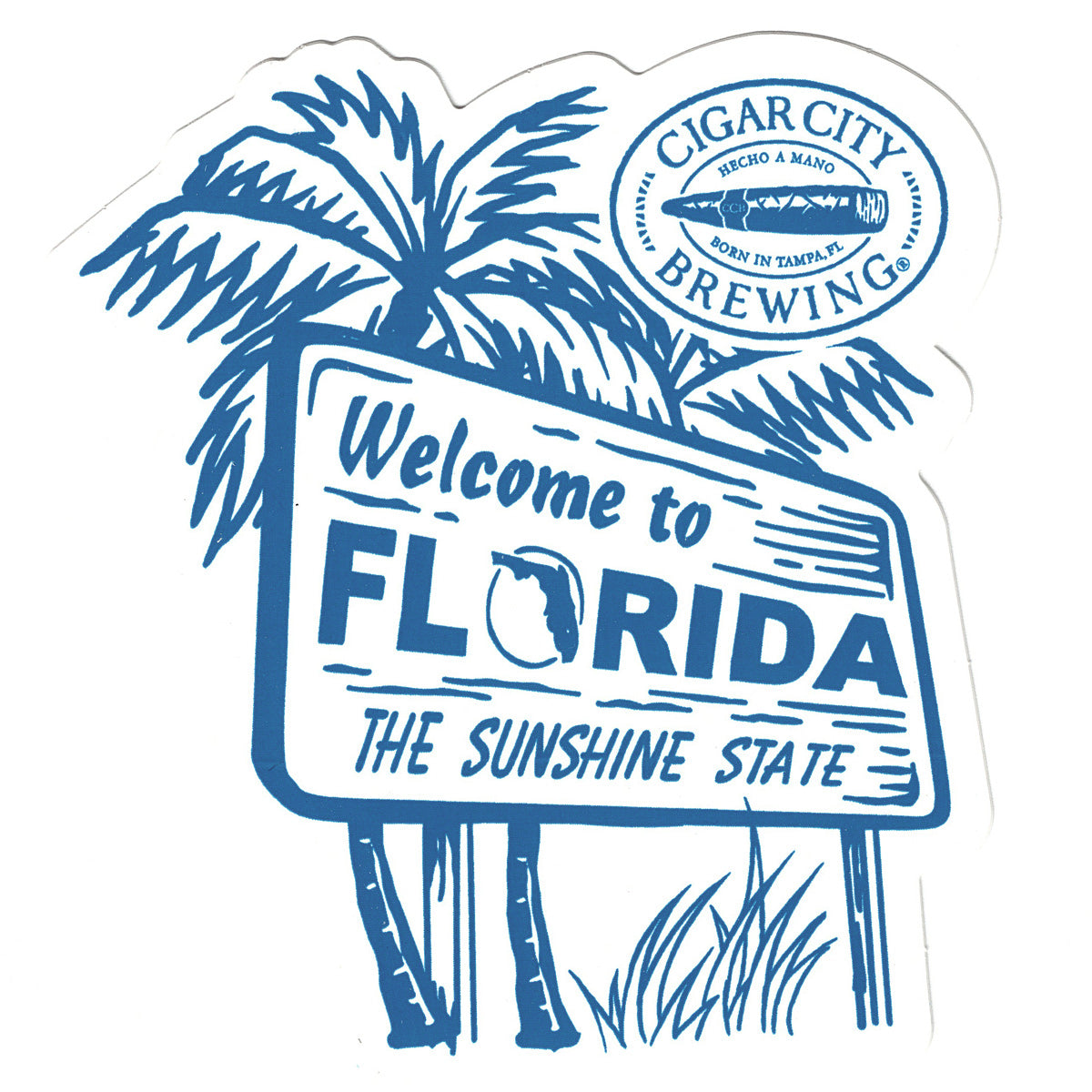 Florida Man Welcome to Florida Sticker – Cigar City Brewing